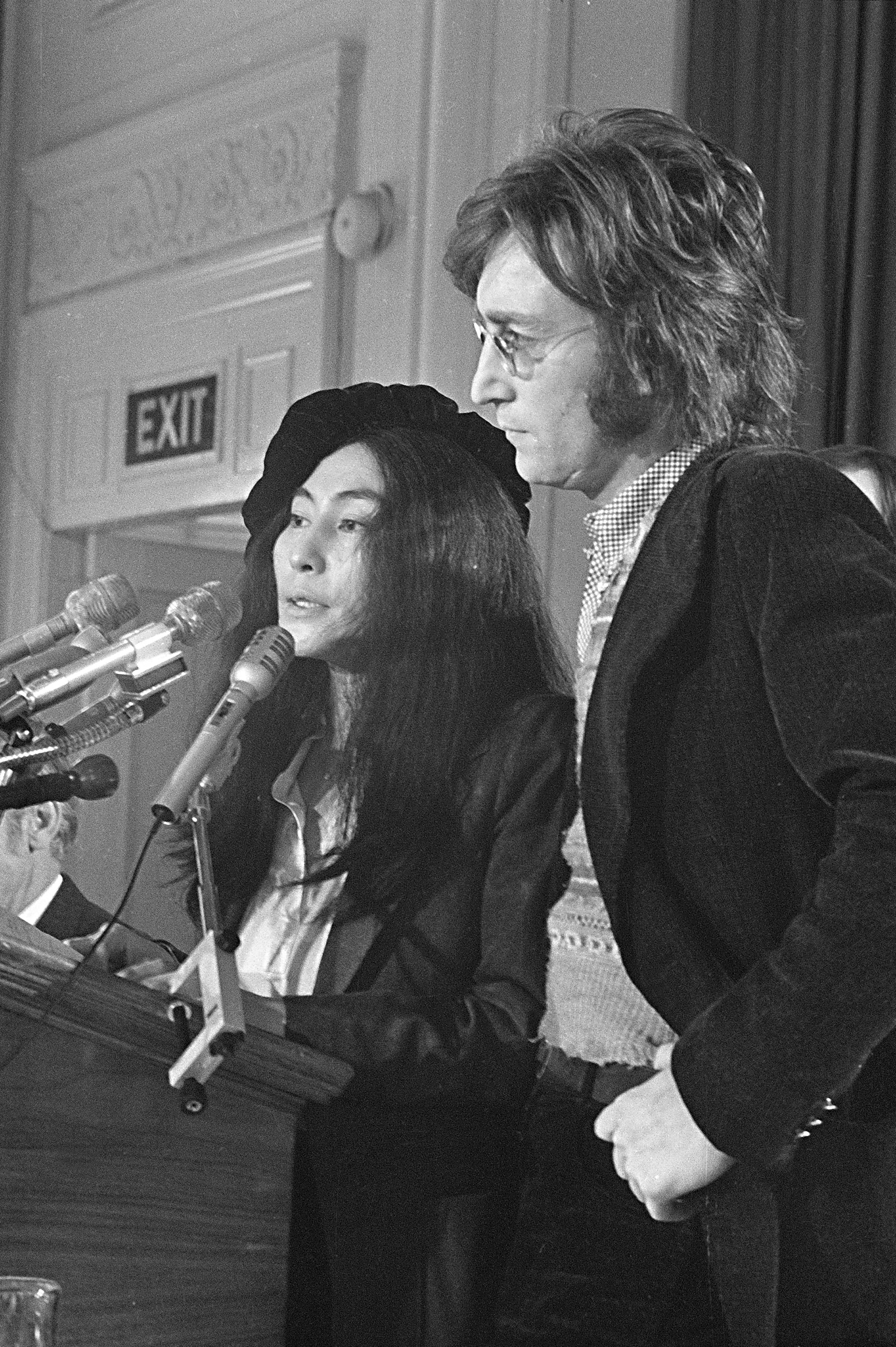 John Lennon and Yoko One early 1970s