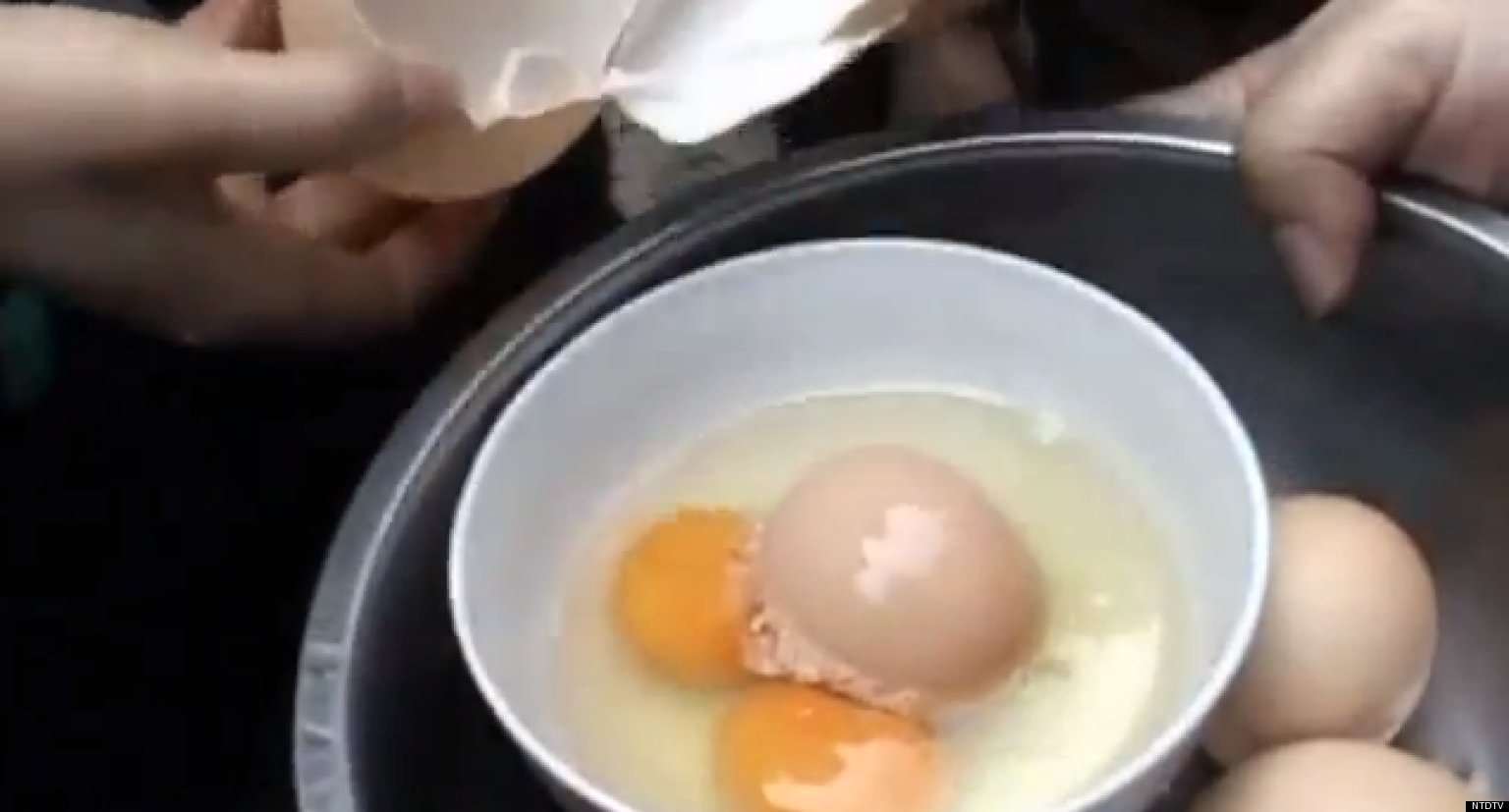 Chicken Lays Giant Egg In Chinese Village Video Huffpost