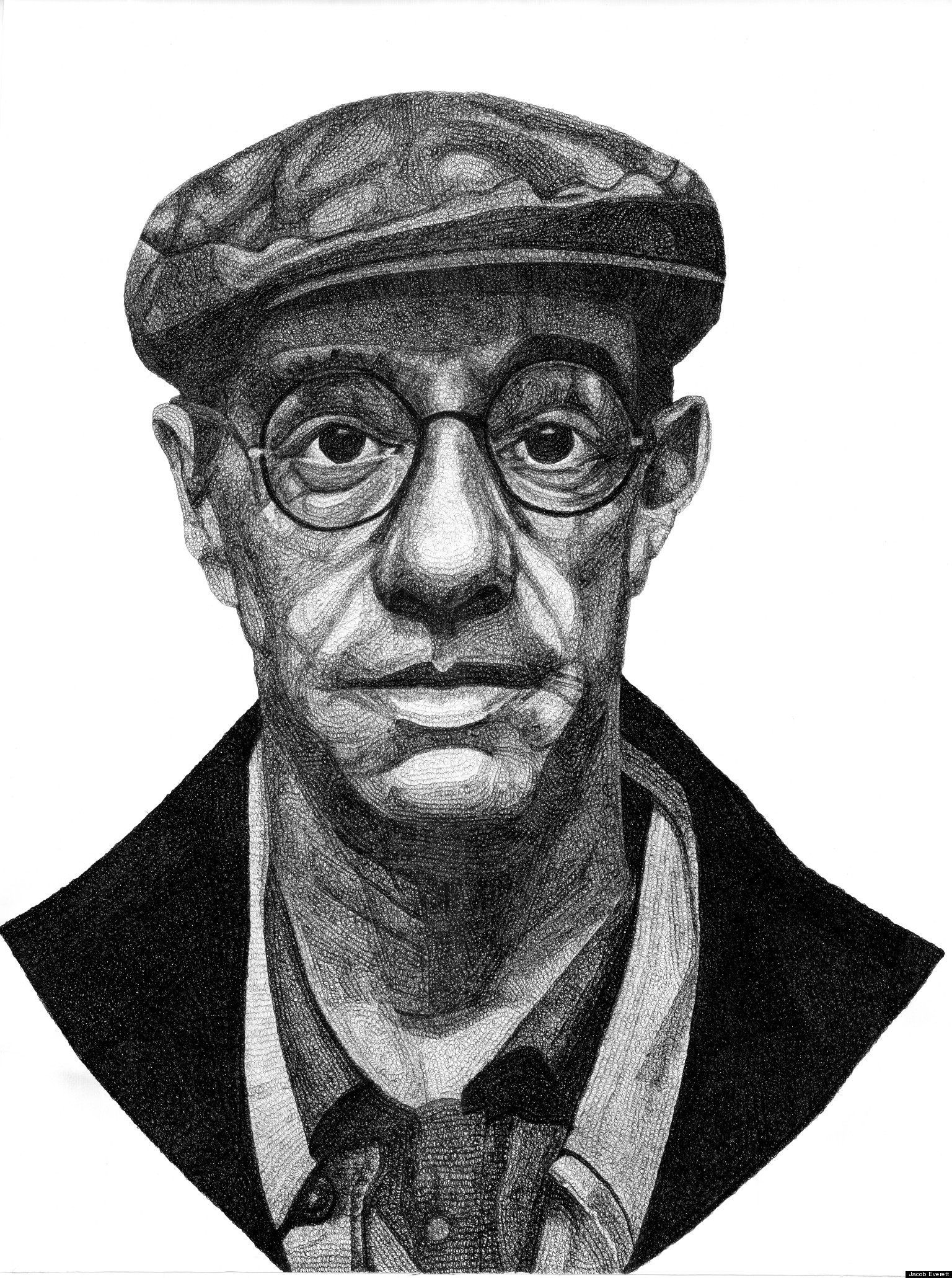 Jacob Everett Portraits Are Created From Thousands Of Small Ink Circles (PHOTOS) | HuffPost