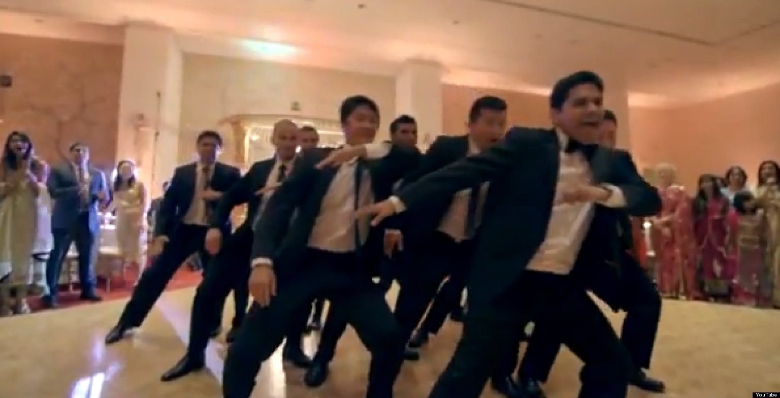 Wedding Dance Groom Groomsmen Surprise Bride With Dance To Jay Seans