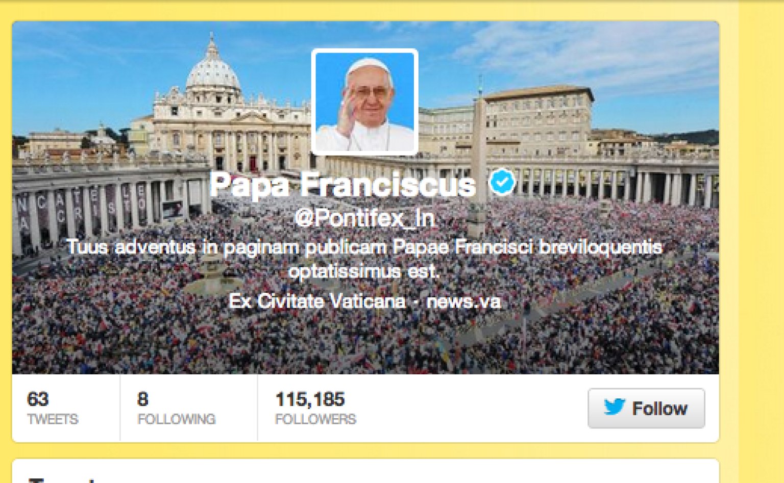 Pope Francis Latin Twitter Account Pontifex In Goes Wild Huffpost