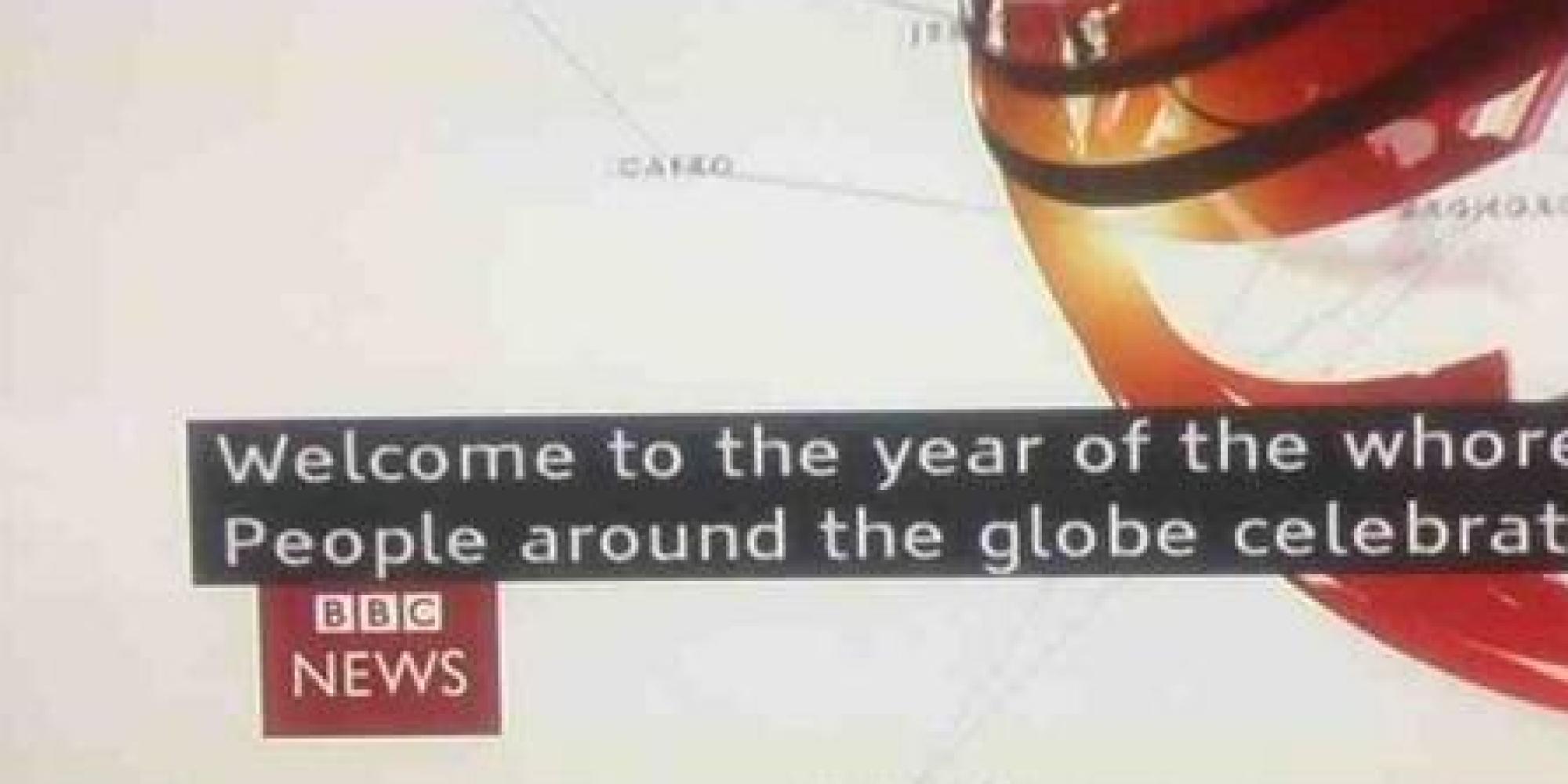Bbc Caption Fail Welcomes Year Of The Whores Huffpost