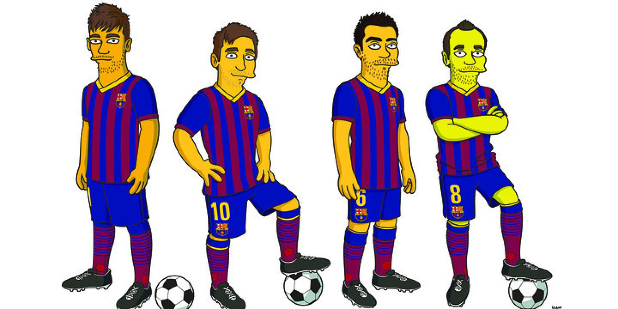 Los simpson vestidos de barcelona - Imagui