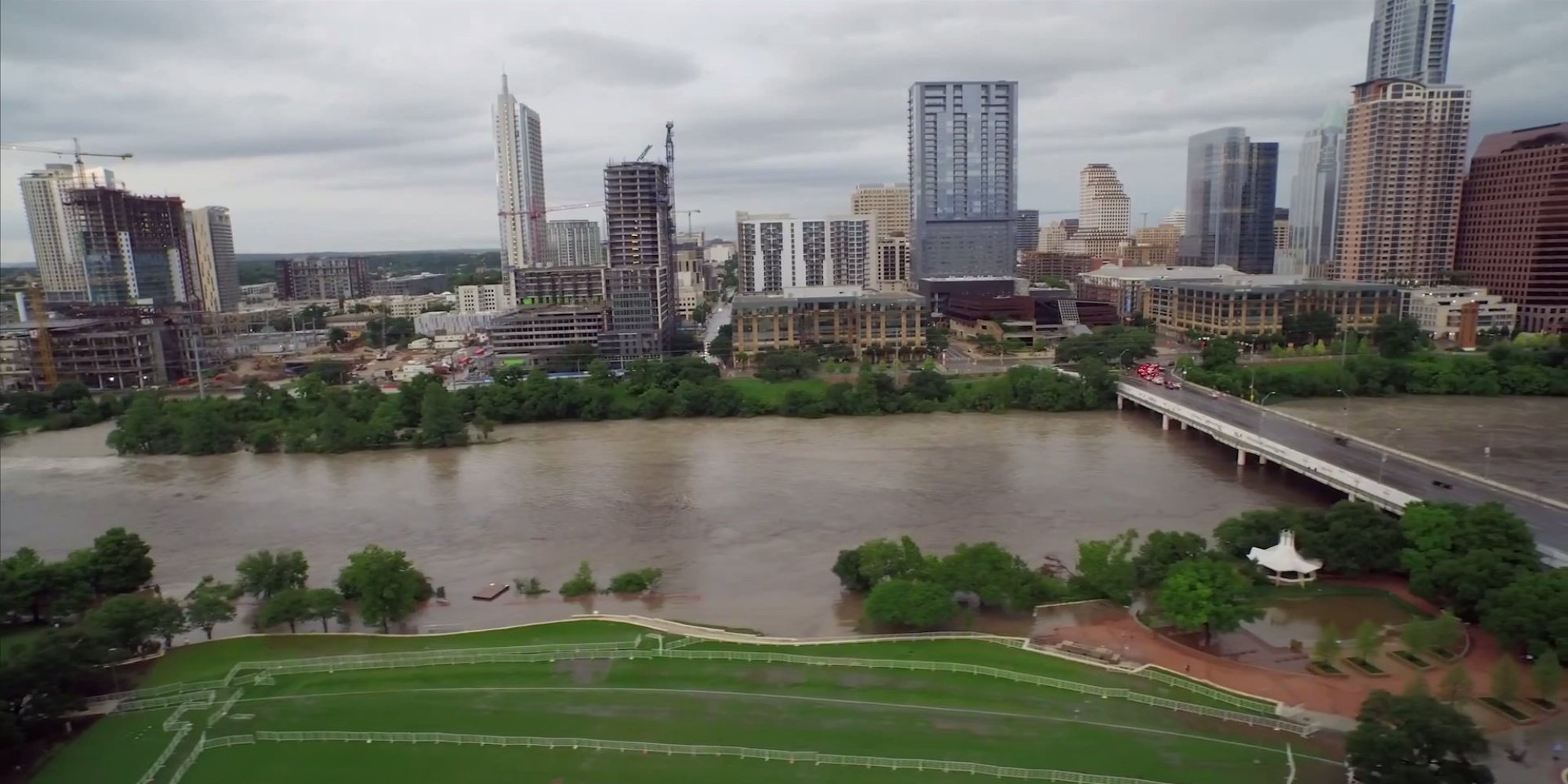 Stunning Aerial Footage Reveals Extent Of Austin Flooding Huffpost