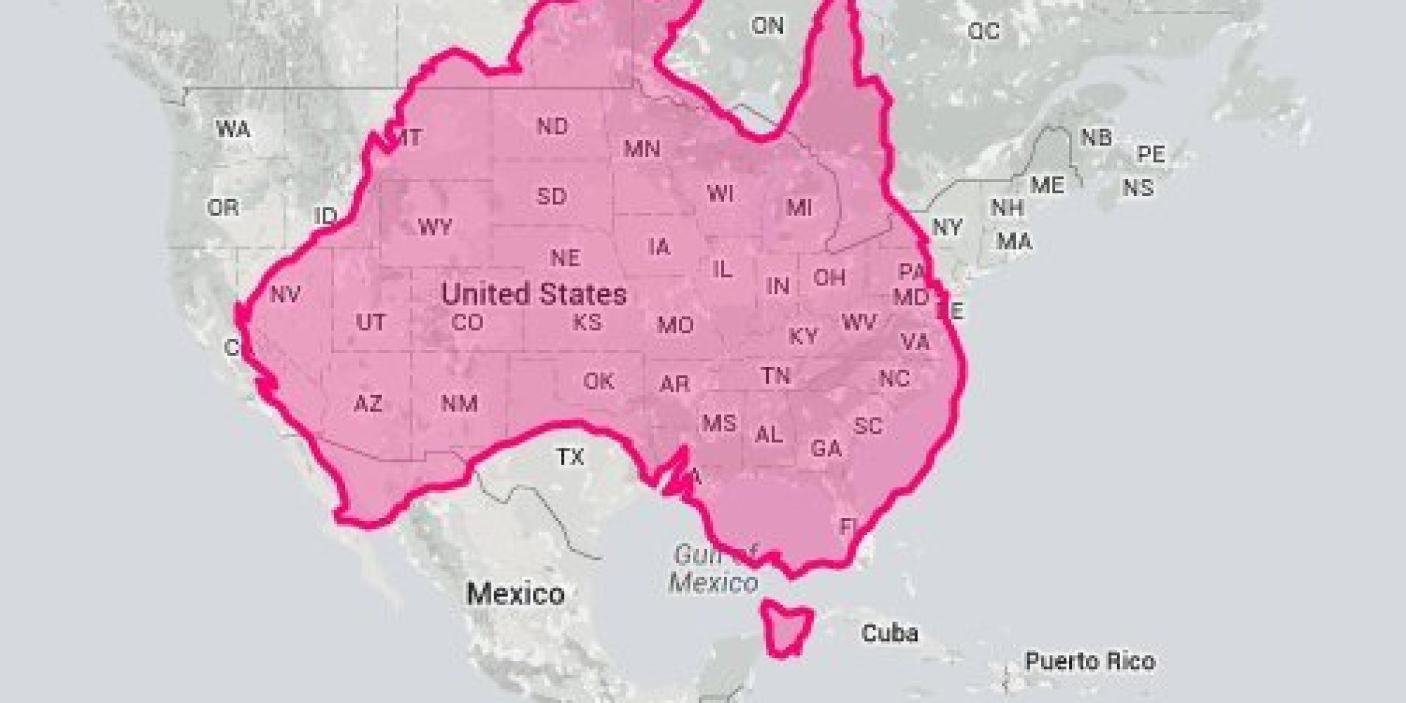Compare Australia s Size To Other Countries Compare Australia s Size To Other Countries