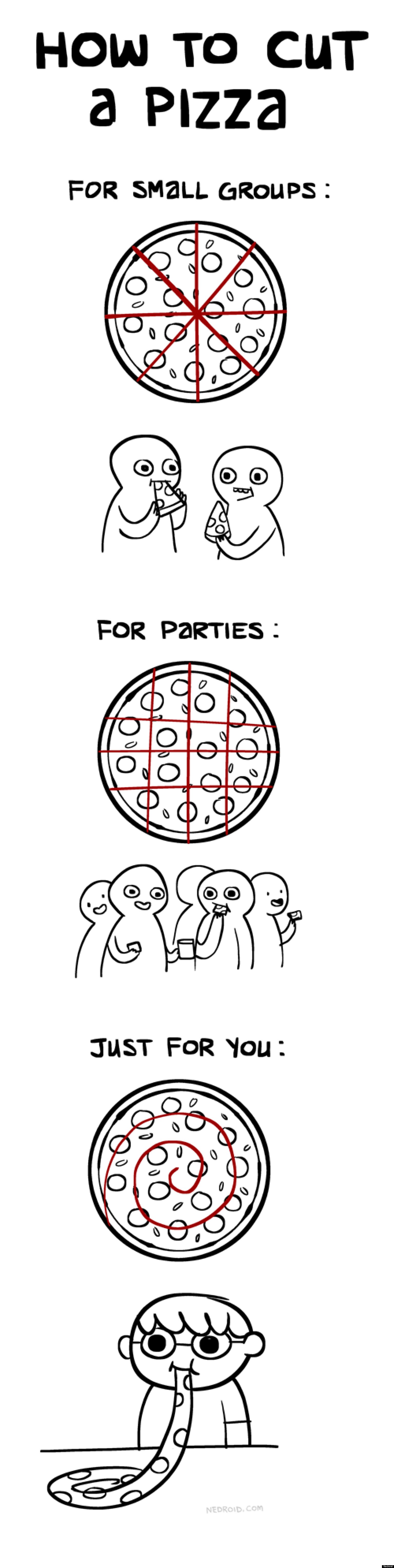 How To Cut A Pizza By Nedroid PICTURE 