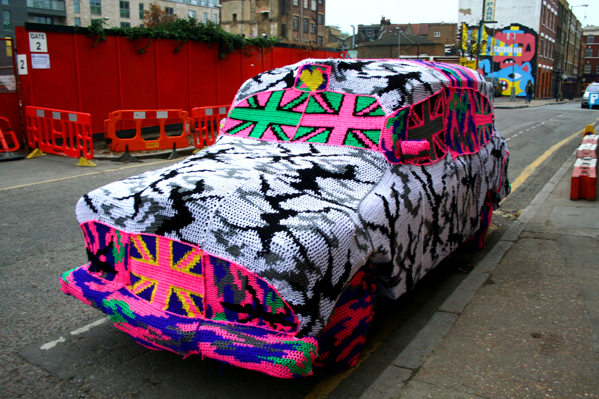 My next car cover?? Yeah, right - as slow a knitter as I am, it'd take ...