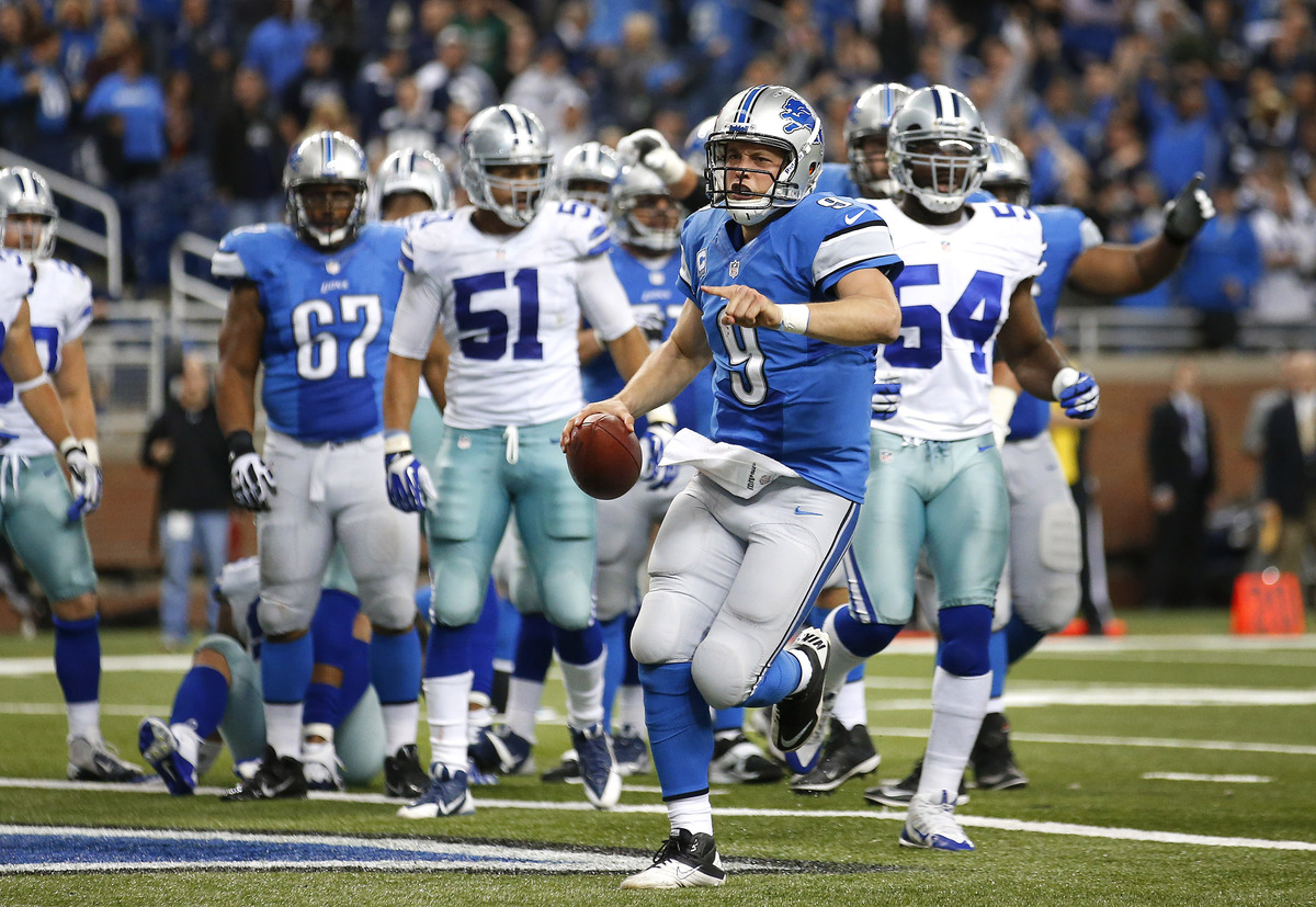 Matthew Stafford Fake Spike Touchdown Dive Stuns Cowboys And Evokes Dan ...