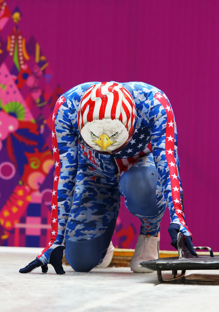 Katie Uhlaender's olympic skeleton uniform of freedom! : r/MURICA