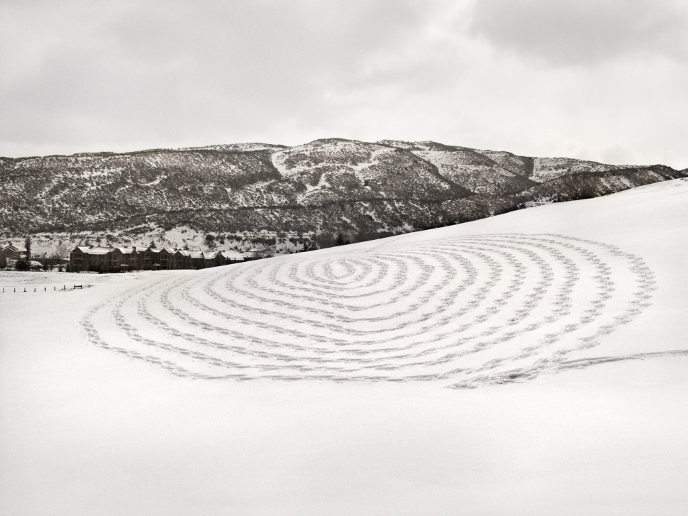 Artist Walks For Hours In Snowshoes To Create Sublime Snow Drawings ...