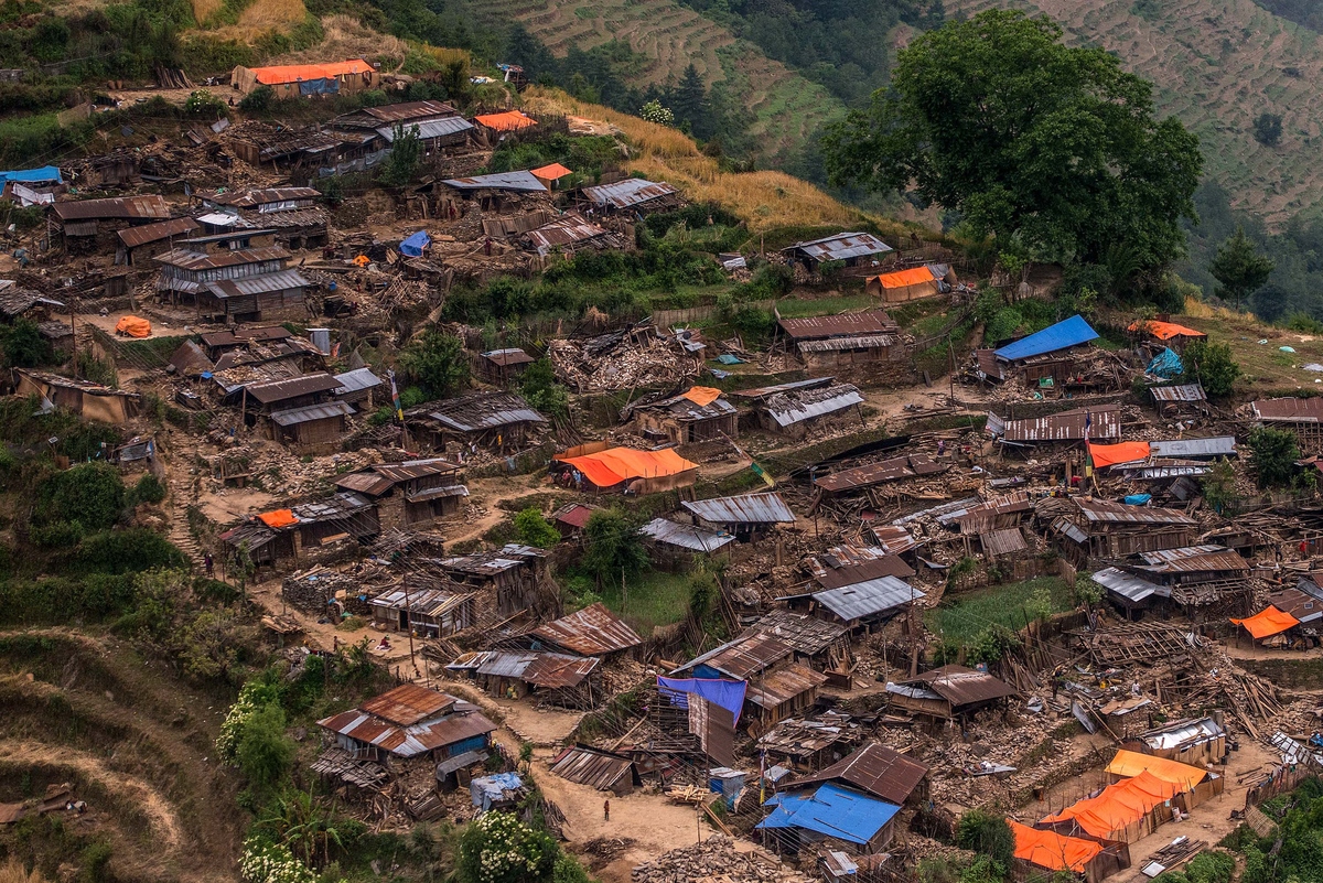 Nepal Earthquake: Aerial Pictures Show How Nepalese Villagers Are ...