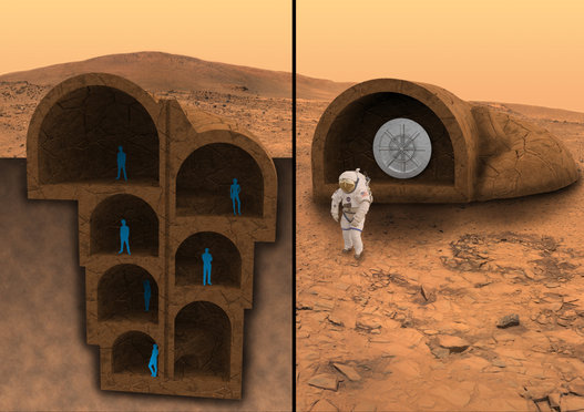 PHOTOS. Des maisons en 3D pour habiter sur Mars: les 30 propositions de ...