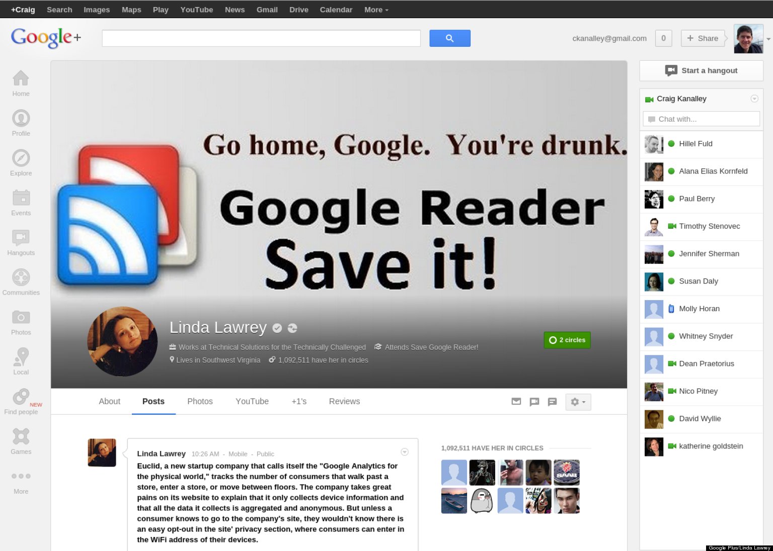 Google+ Users in Uproar About Google Reader Shutdown | HuffPost