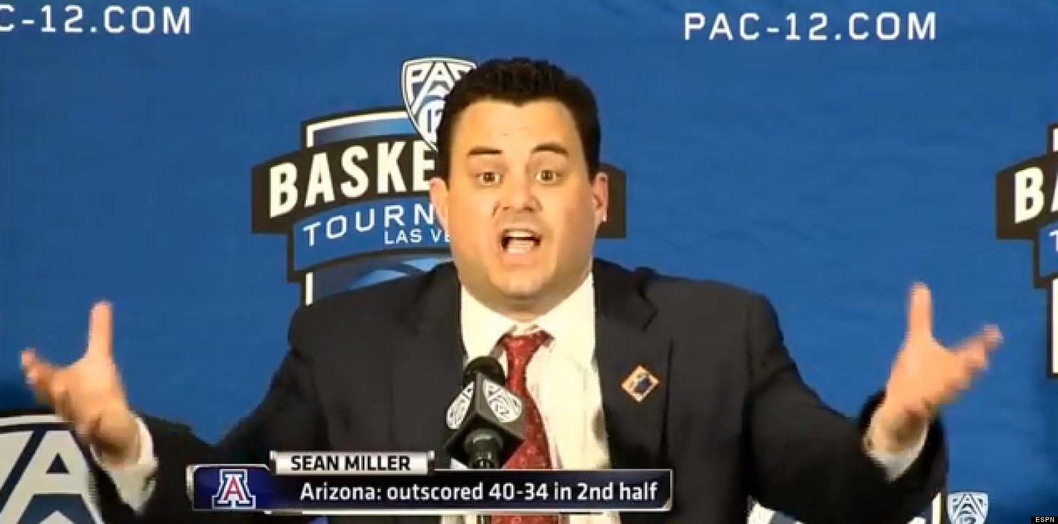 Sean Miller Rant: Arizona Coach Repeats 'He Touched The Ball' After ...