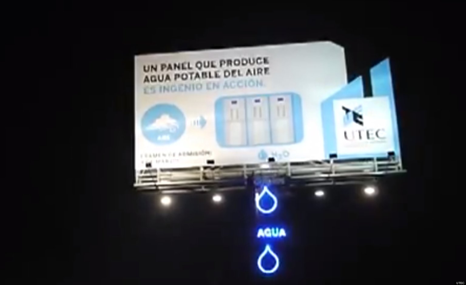 Billboard In Lima, Peru Creates Drinking Water Out Of Thin Air (VIDEO ...