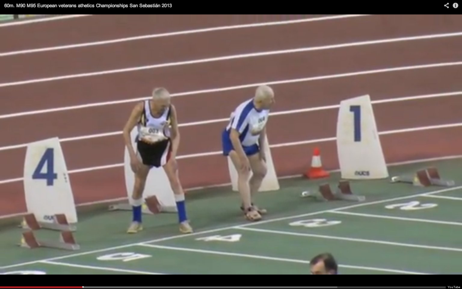 90-Year-Old Men Race In 60-Meter Sprint At European Veterans Athletics ...