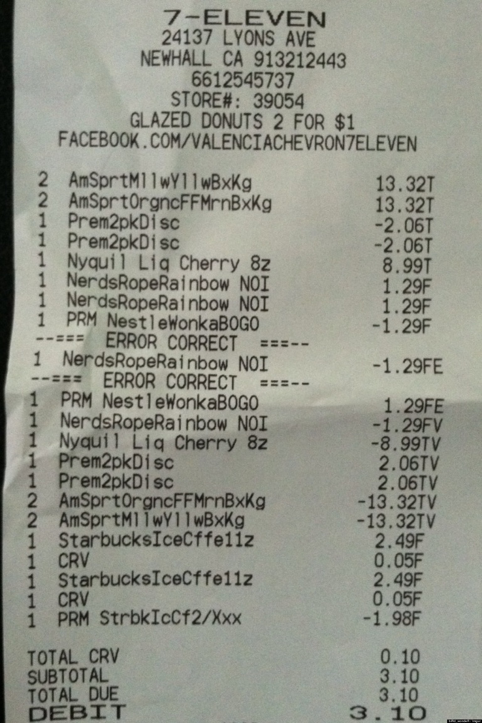 Hilarious 7-Eleven Receipt Proves Life Is Really, Really Tough (PHOTO ...