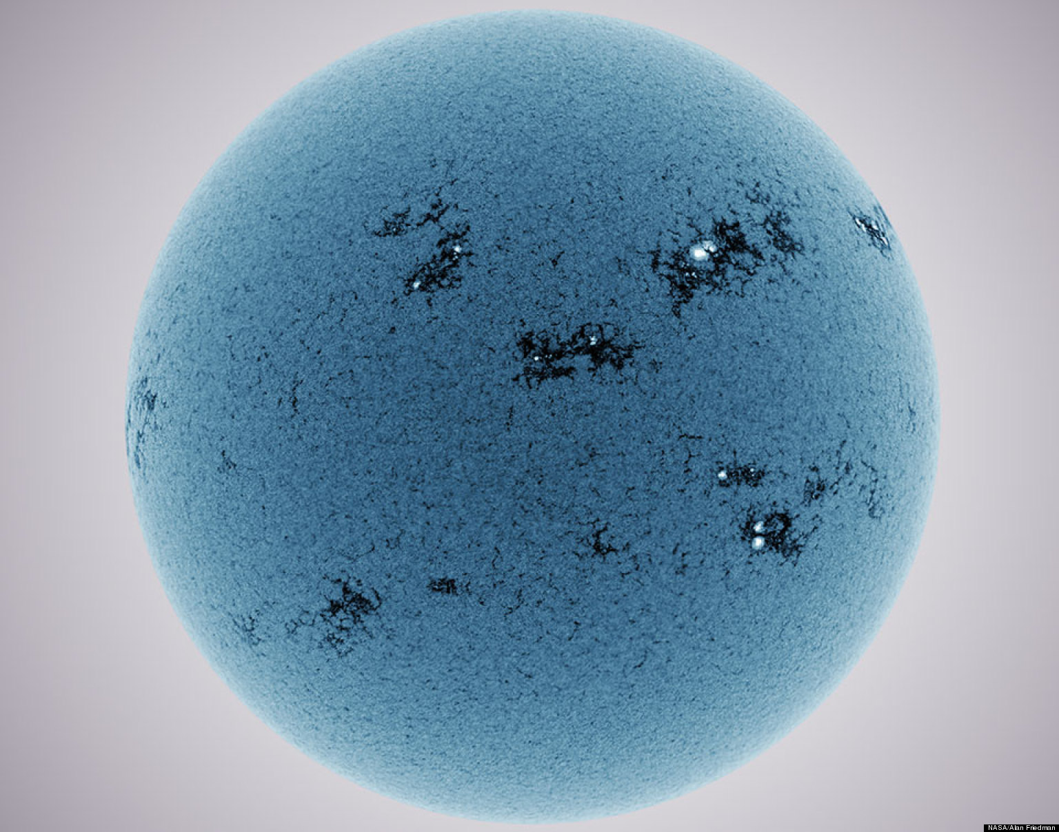 Blue Sun, NASA's Astronomy Picture Of Day, Reveals Our Star's ...