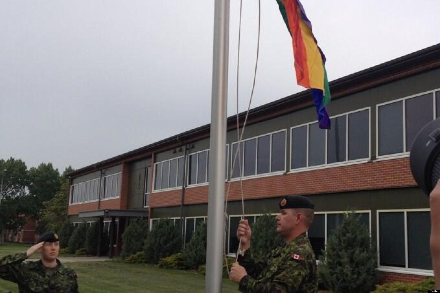 CFB Edmonton Pride Flag: Army Base Flies LGBT Symbol, First In Canada