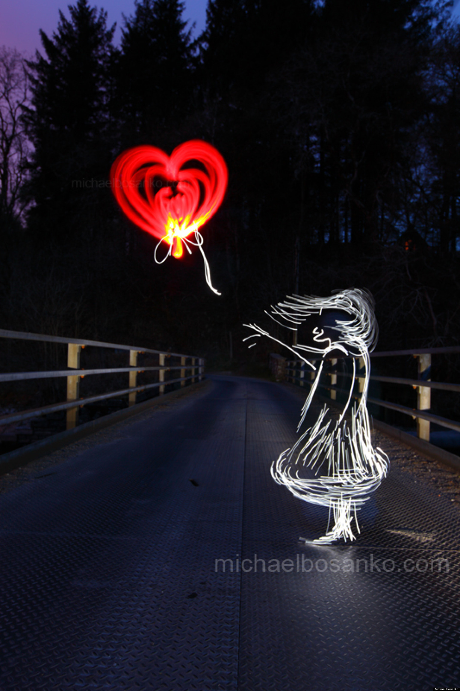 'Light Artist' Michael Bosanko Recreates Banksy, Da Vinci And Vincent ...