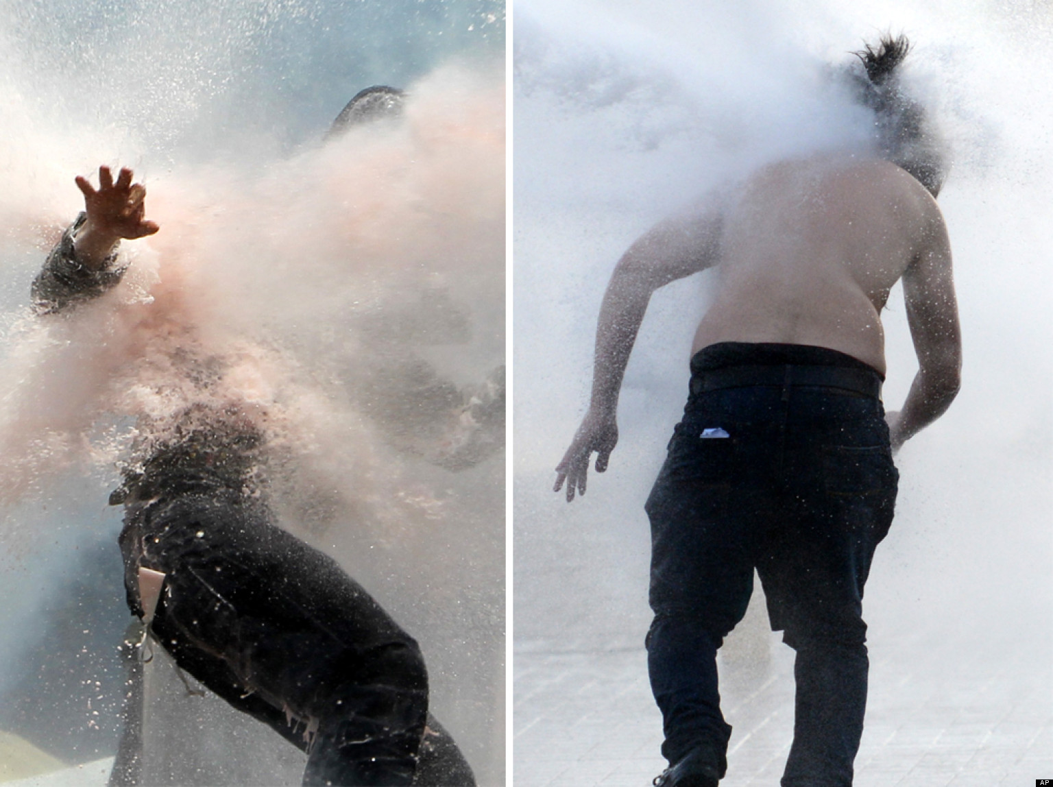 Taksim Square: Turkish Protesters Hit By Water Cannons (PICTURES ...