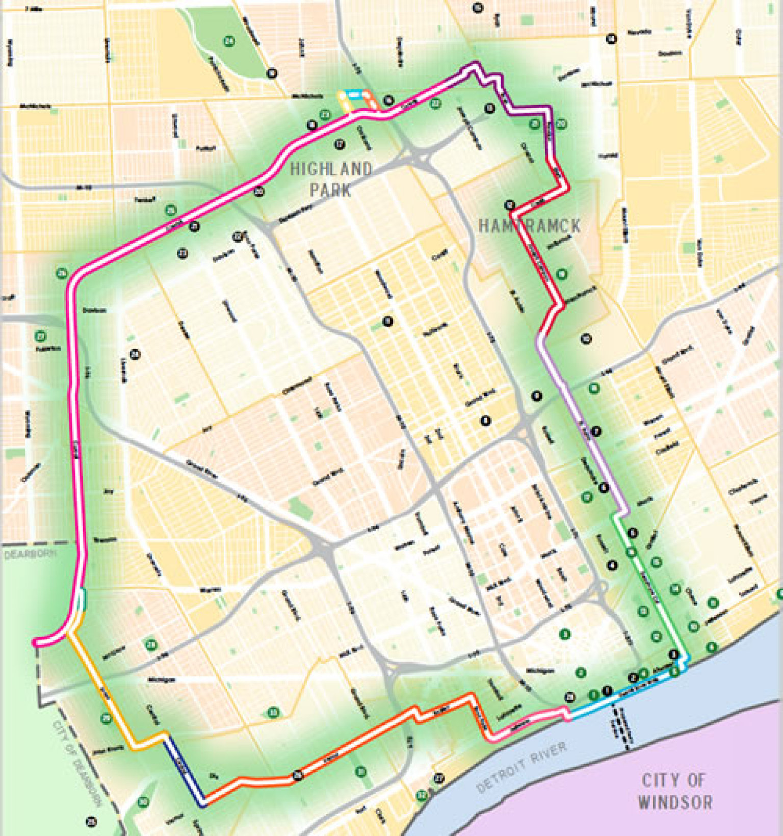 Detroit Inner Circle Greenway Route Will Loop City's Biking And Walking ...