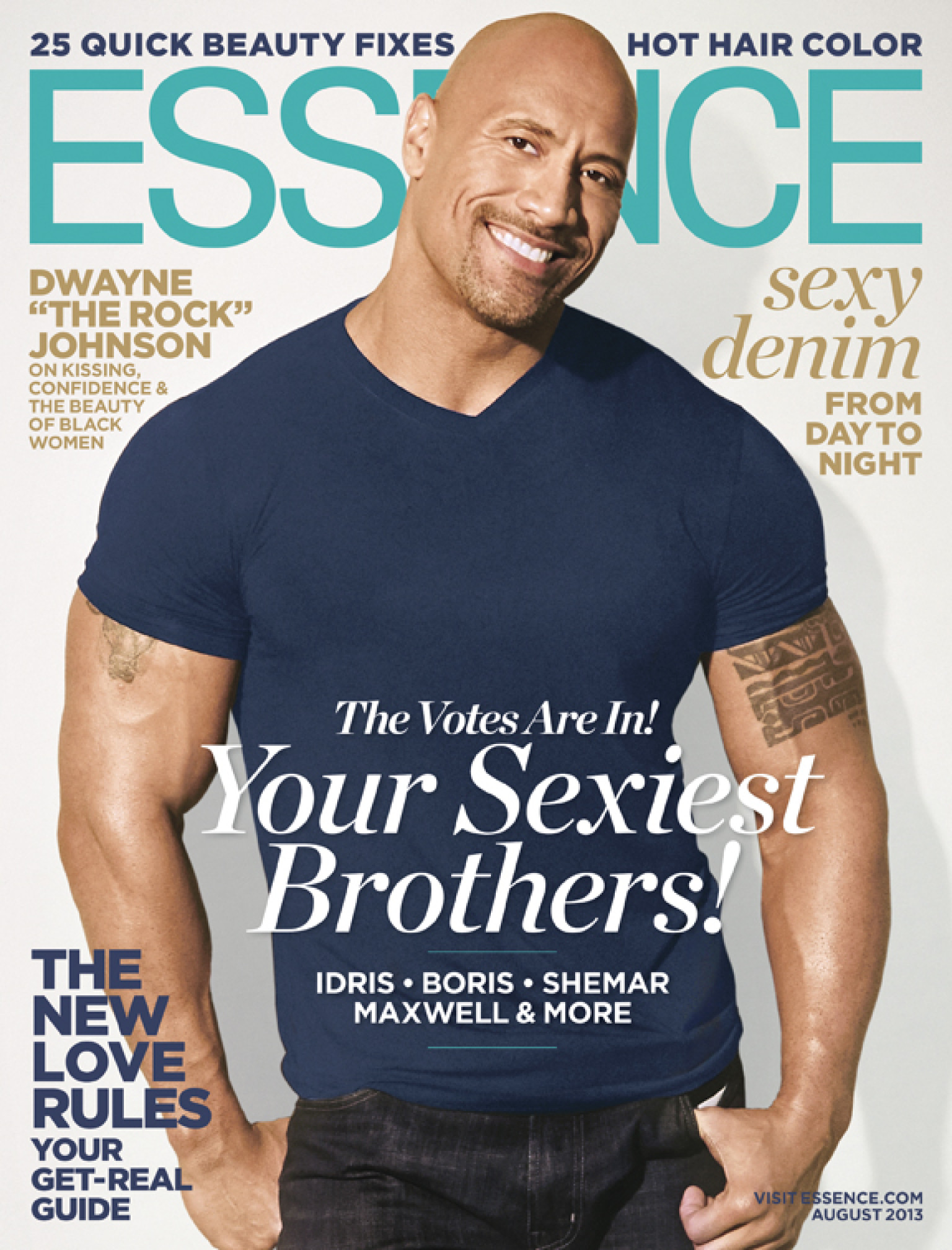 Dwayne 'The Rock' Johnson Covers Essence Magazine 'Baddest Brothers Of ...