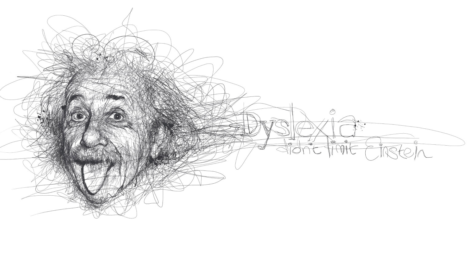 Vince Low Pays Homage To Famous Dyslexics With Realistic Scribble ...