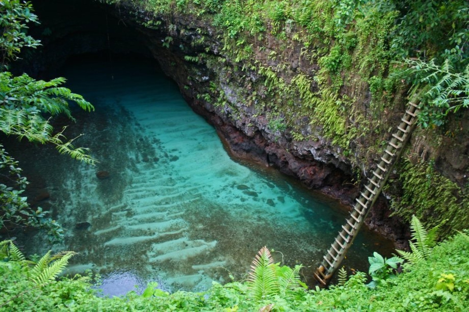 PHOTOS. La piscine naturelle de Lotofaga au Samoa va vous ébahir