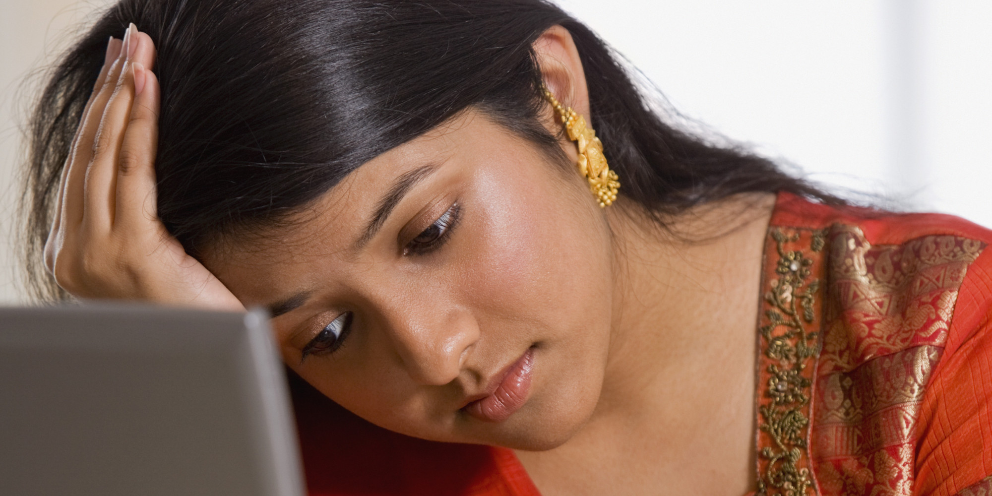 Sad Indian Student