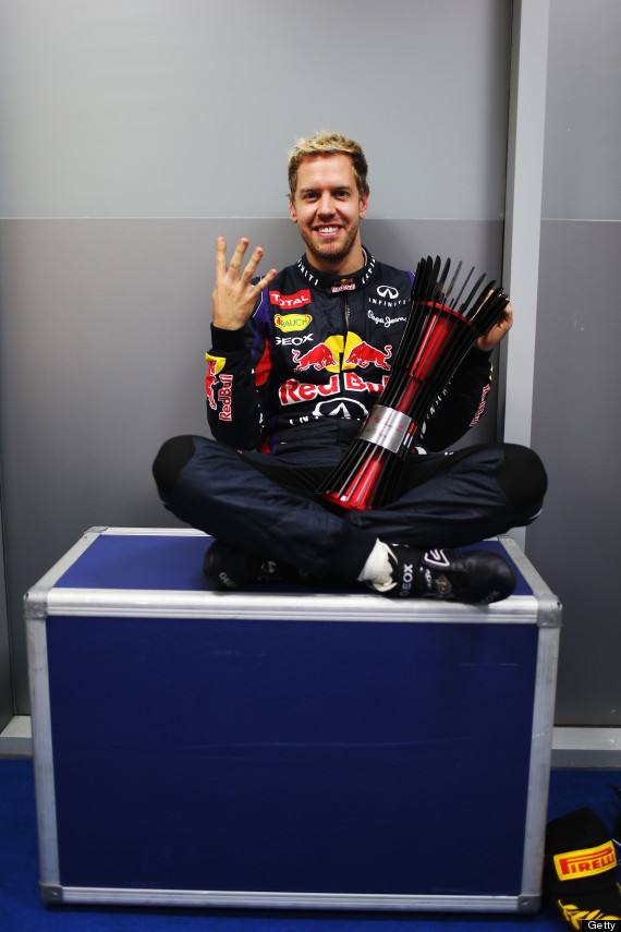 Sebastian Vettel Praised After Fourth Formula 1 World Title (PICTURES)