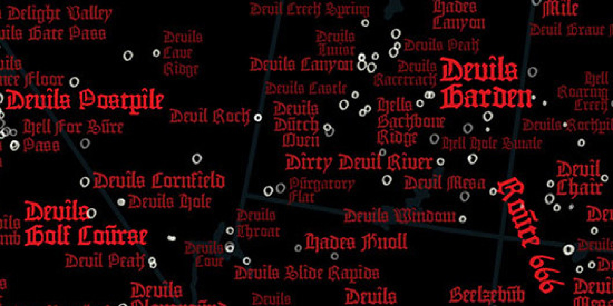 Devil Map Of United States Is A Diabolical Trip Through America's ...