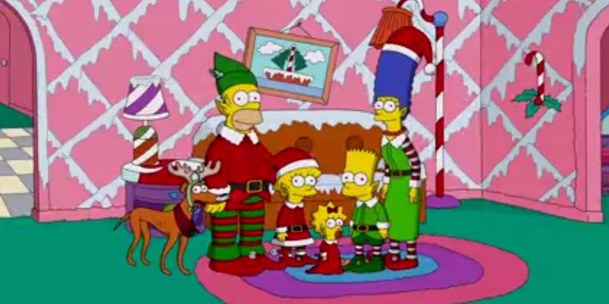 WATCH: 'The Simpsons' Christmas Episode Opener | HuffPost UK
