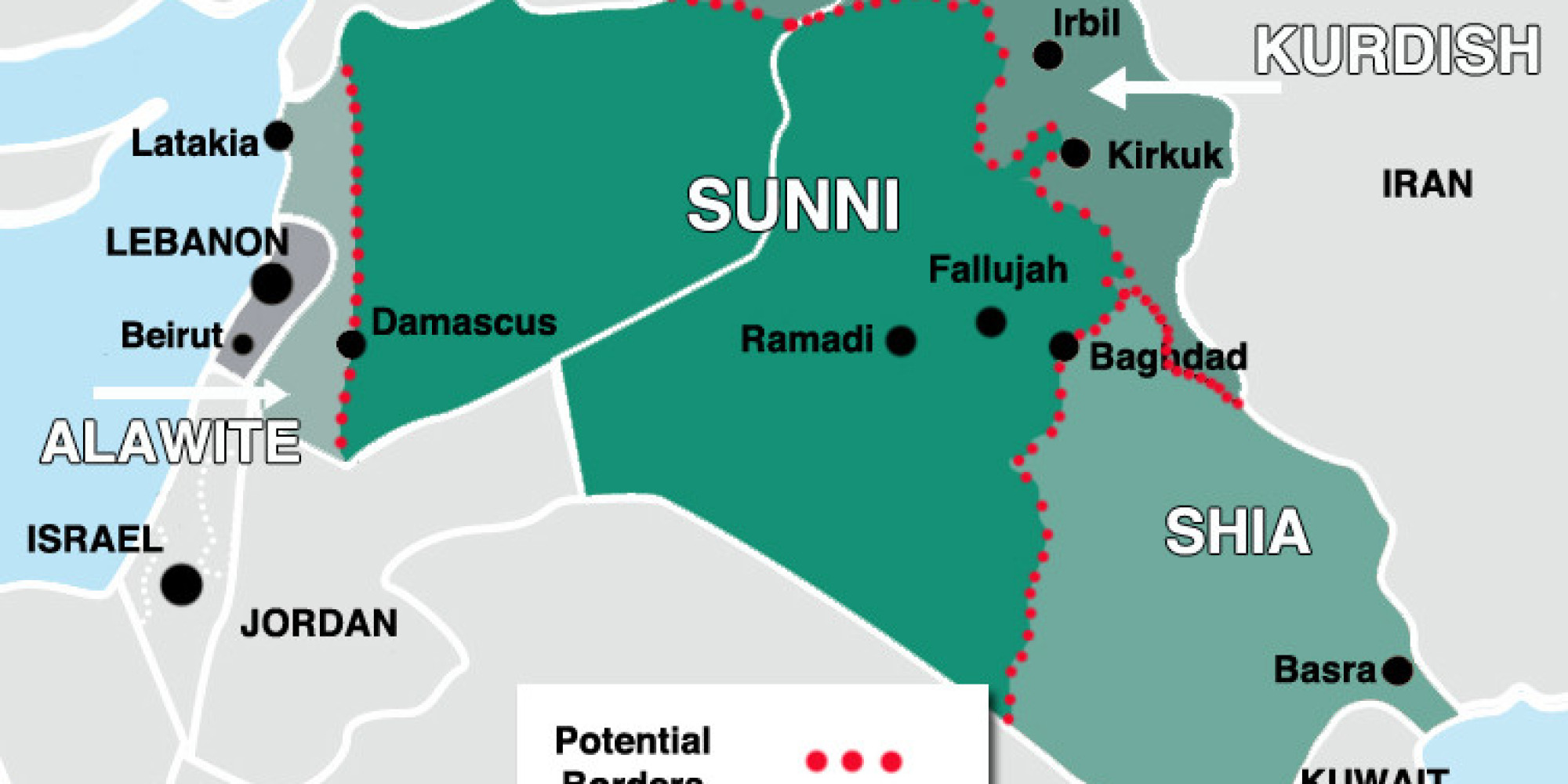 Does The ISIS 'Caliphate' Spell The End Of Iraq? 4 Maps That Show Just ...