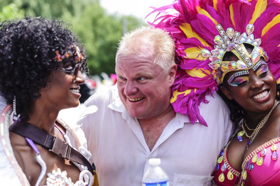 Rob Ford, Olivia Chow Each Make Splash At Toronto's Caribana Parade