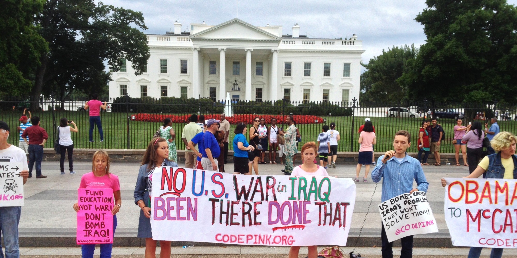 Code Pink Aims To Rally Public Against U.S. Airstrikes In Iraq | HuffPost