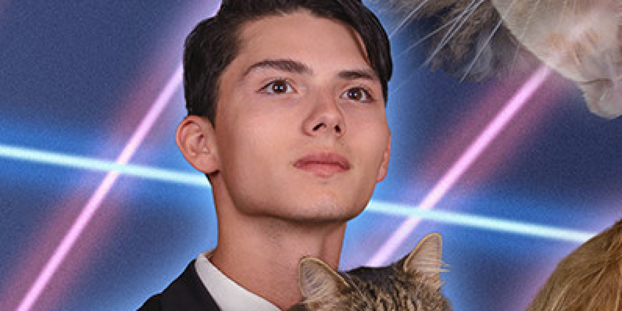 School Laser Background In Portraits