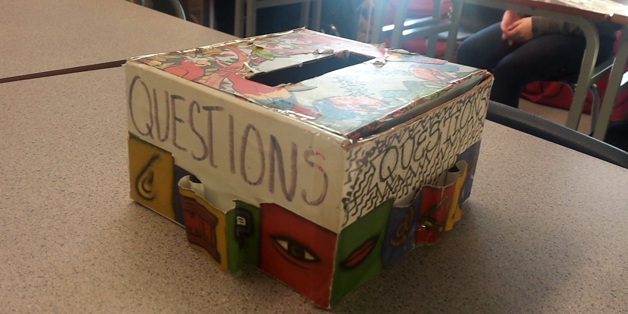 Cardboard Question Box Beats Google Search Box Any Day | Lizanne Foster