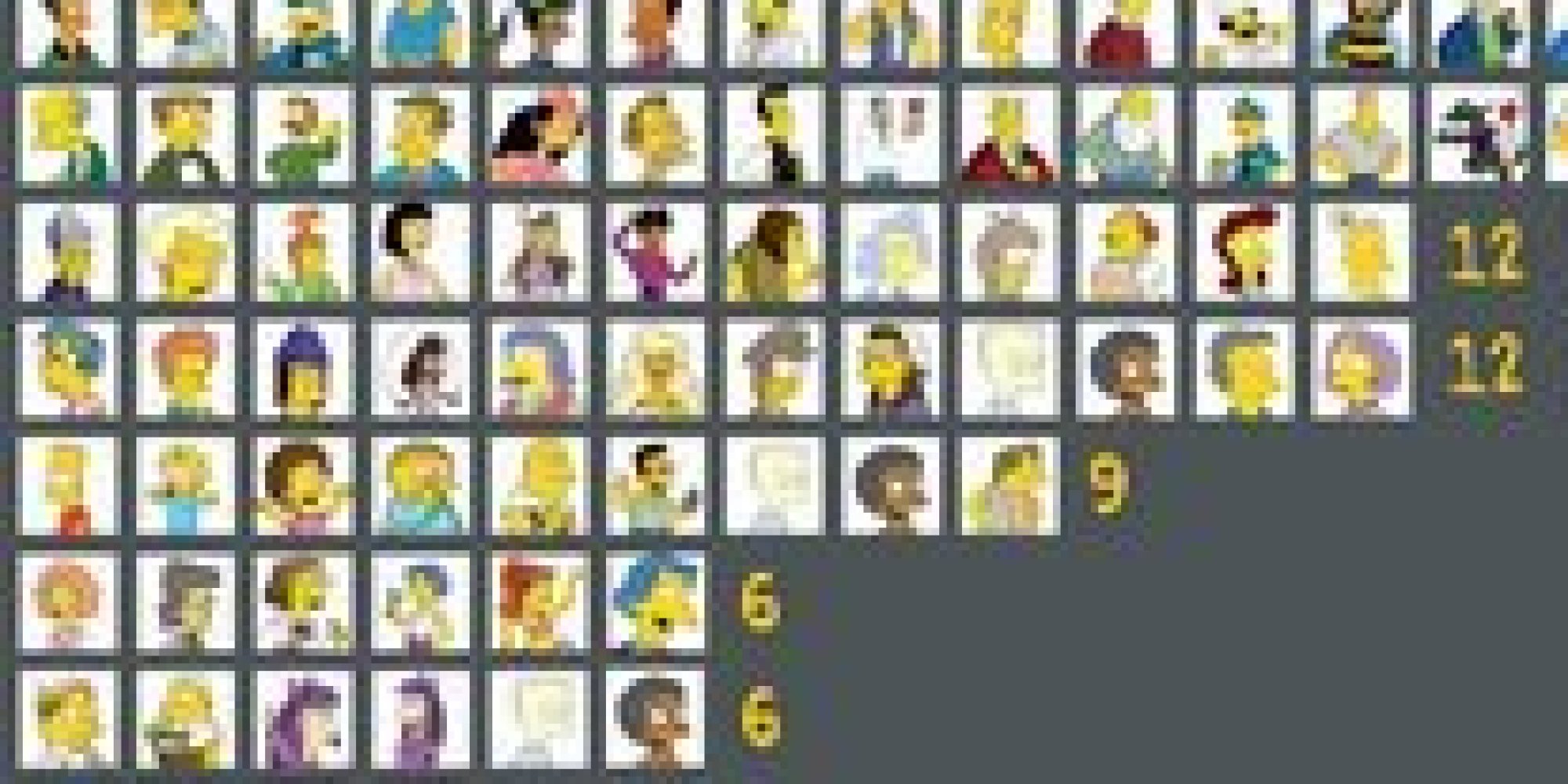 Printable Simpsons Characters Cast