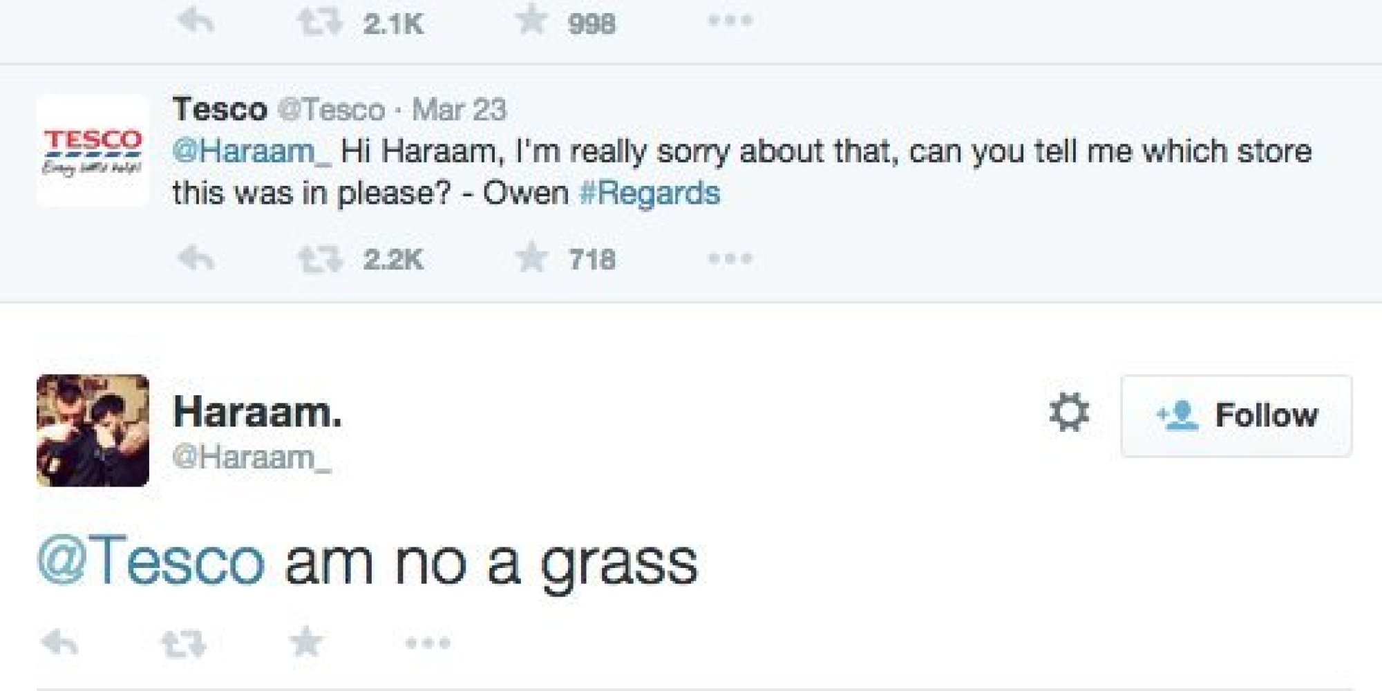 This Twitter Exchange Between A Scotsman And Tesco Won The Internet ...