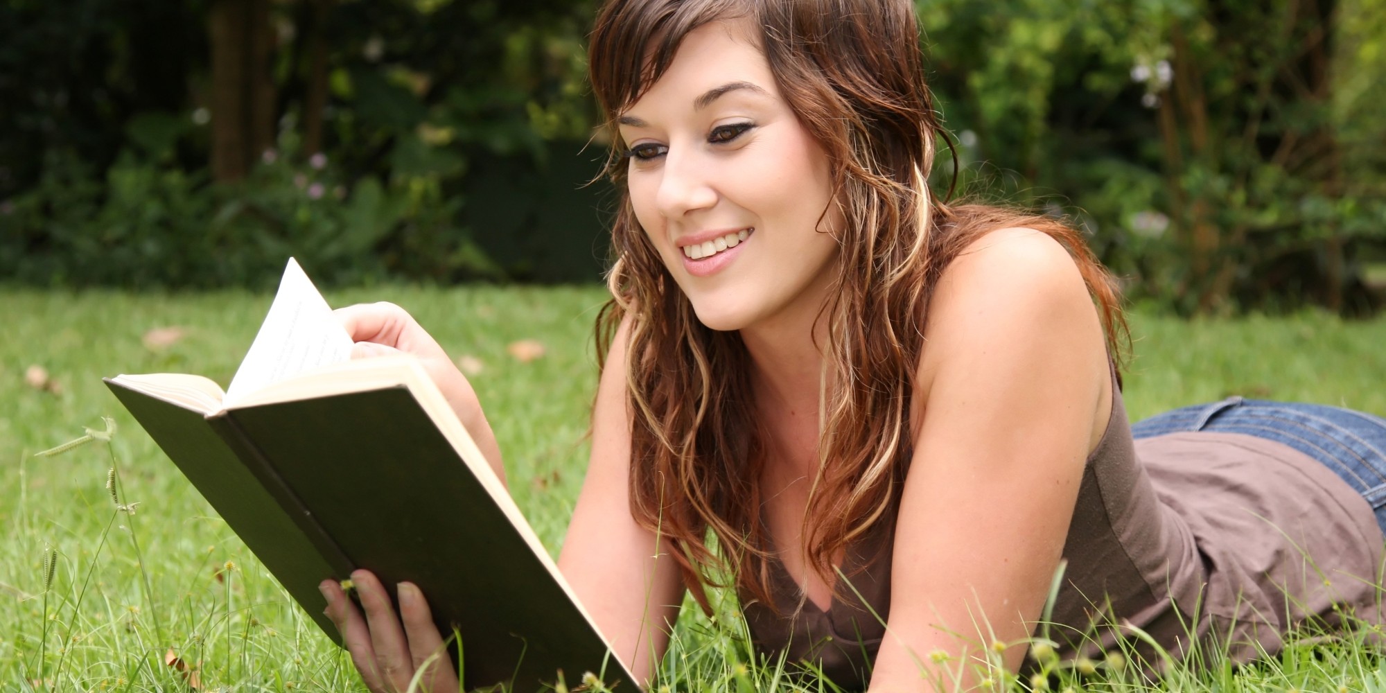 Happy Person Reading