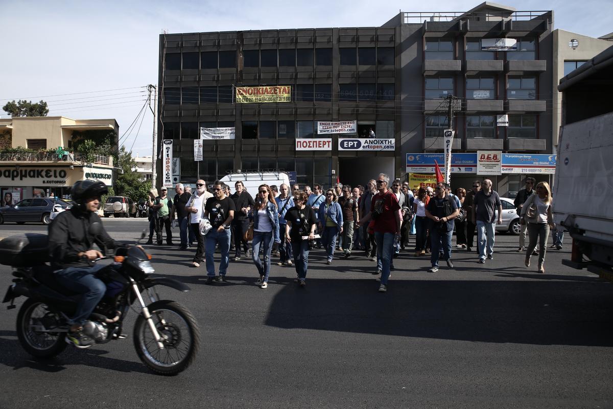 Στο ραδιομέγαρο οι εργαζόμενοι της ΕΡΤ