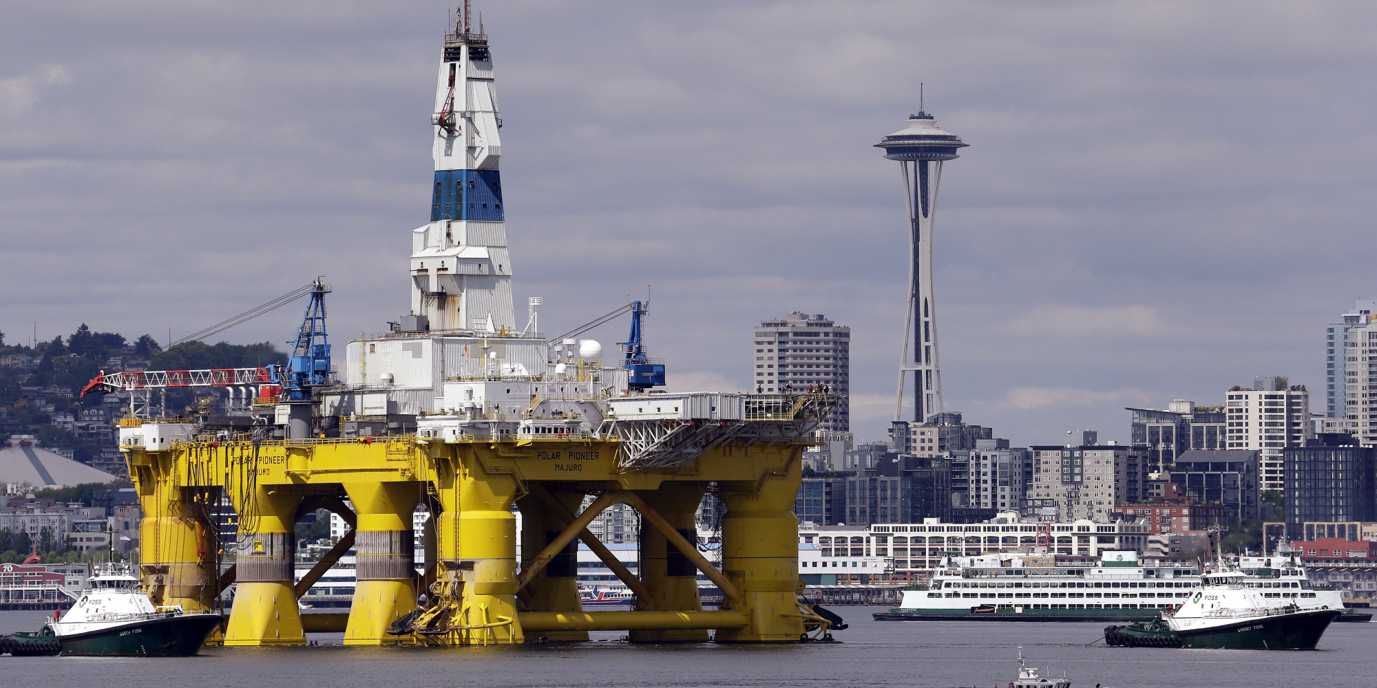 Shell Oil Rig Arrives In Seattle Amid Fierce Outcry | HuffPost