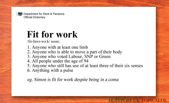 Department For Work And Pensions Official Definition Of 'Fit For Work ...
