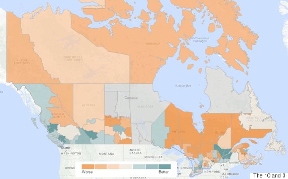 Canada's Healthiest Places As Mapped By The 10 And 3