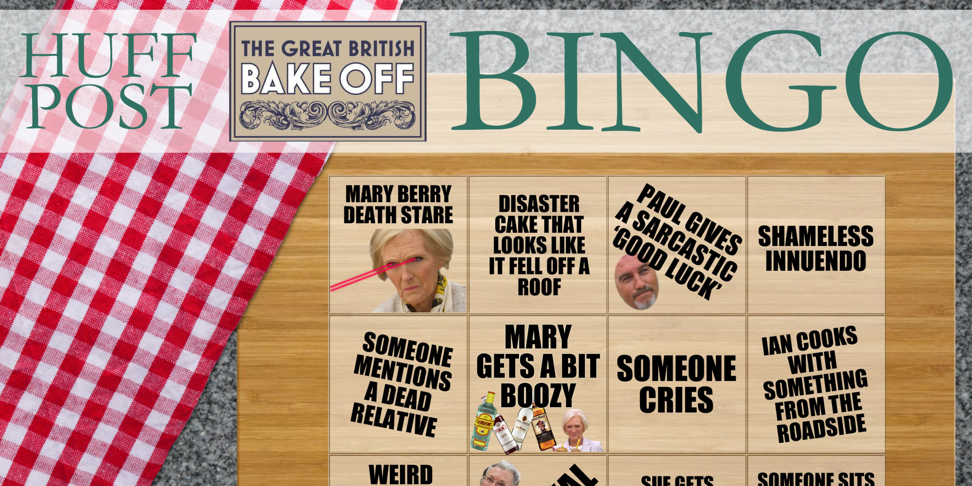 'Great British Bake Off' Final 2015 Bingo (Or Drinking Game, If You ...