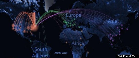 'Get Friend Map' Facebook App Visualizes Where In The World Your ...