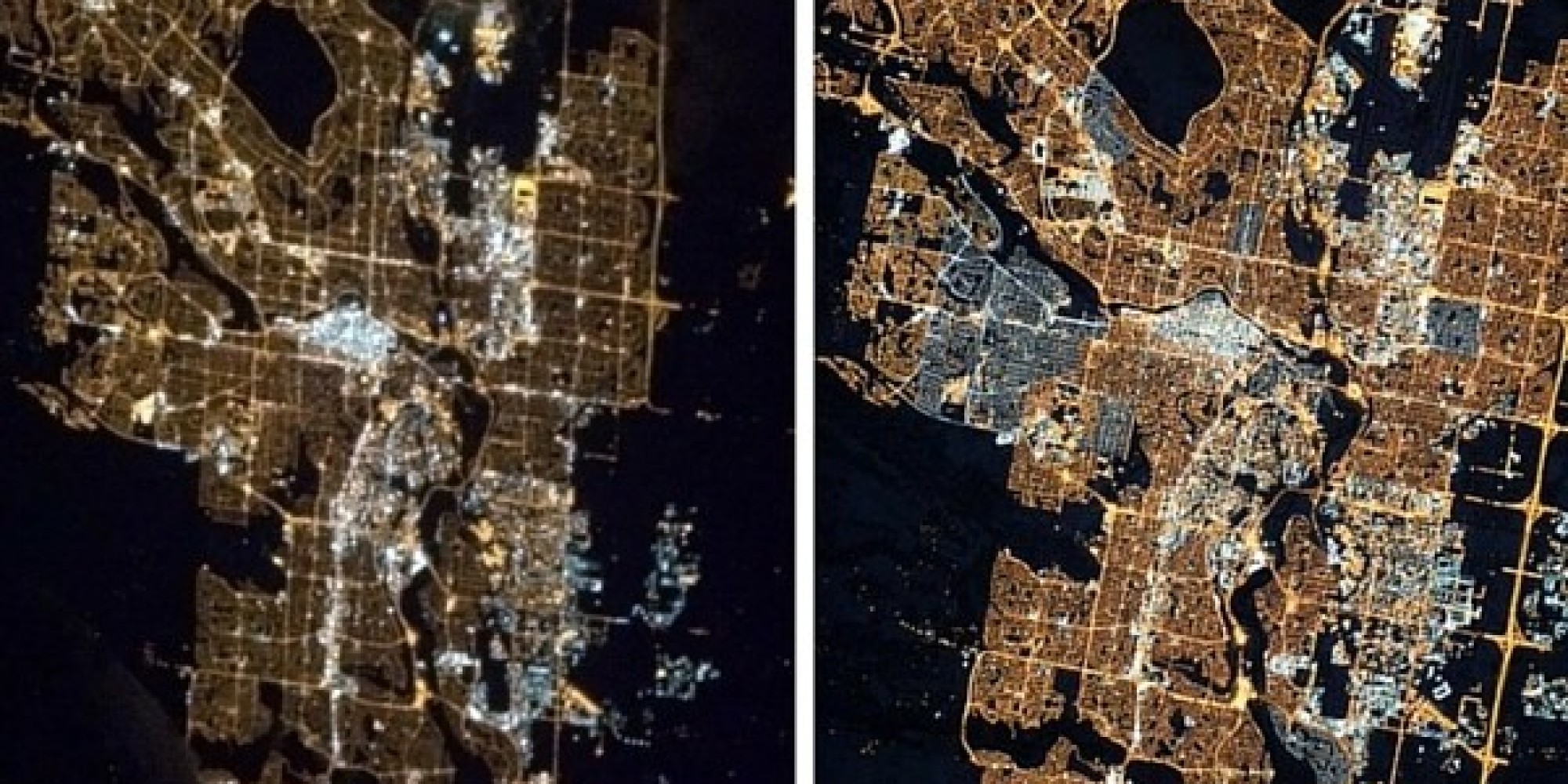 Calgary's Transition To LED Lights Can Be Seen From Space (Before-And ...