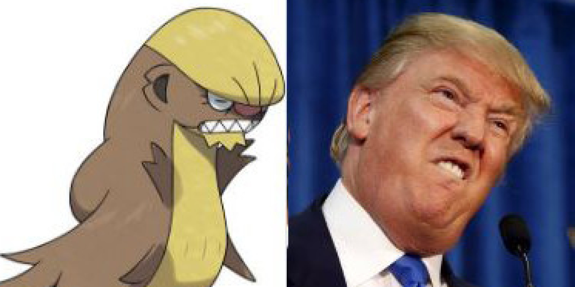 Ce nouveau pokémon soleil, Gumshoos, ressemble à Donald Trump