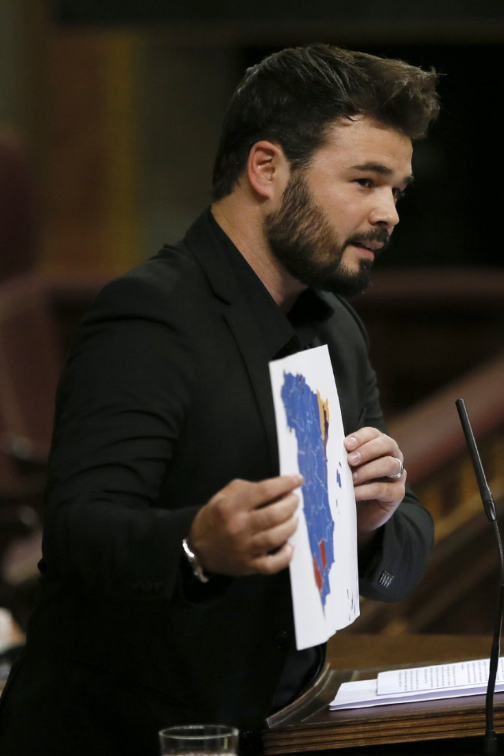 (Vídeo) Un explosiu Rufián torna a crear el caos al Congrés per dir les ...